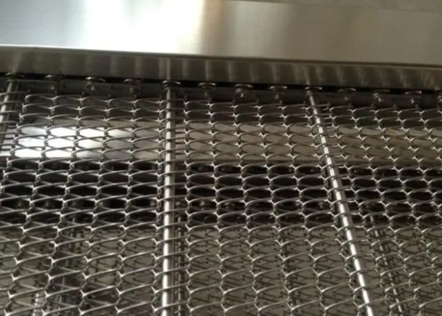 Heat Proof Conveyor Wire Mesh Belt Sus304 / Sus316 For Agricultural ...
