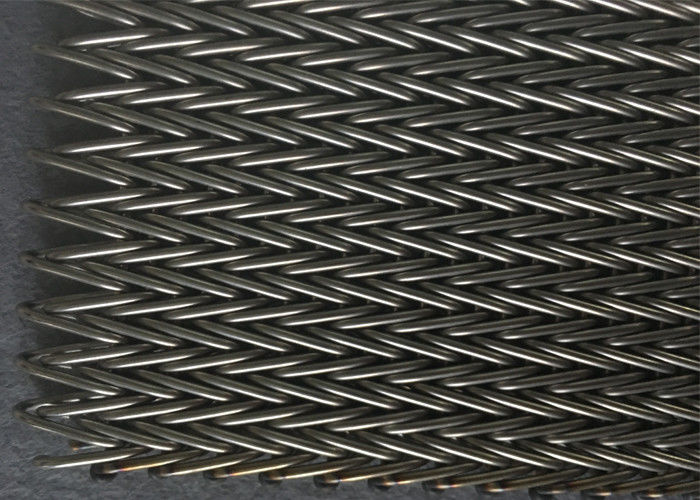 High Density 201 Stainless Steel Mesh Belt , Food Grade Wire Mesh ...