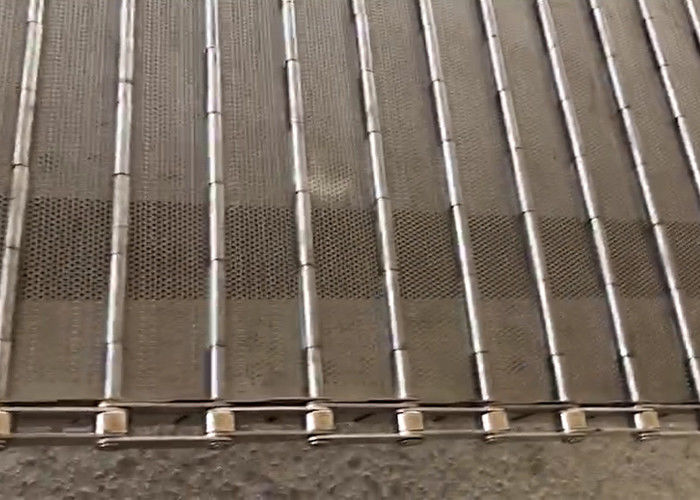 Slat Link Conveyor Belt Wire Mesh , Anti Rust Plate Conveyor Belt For ...