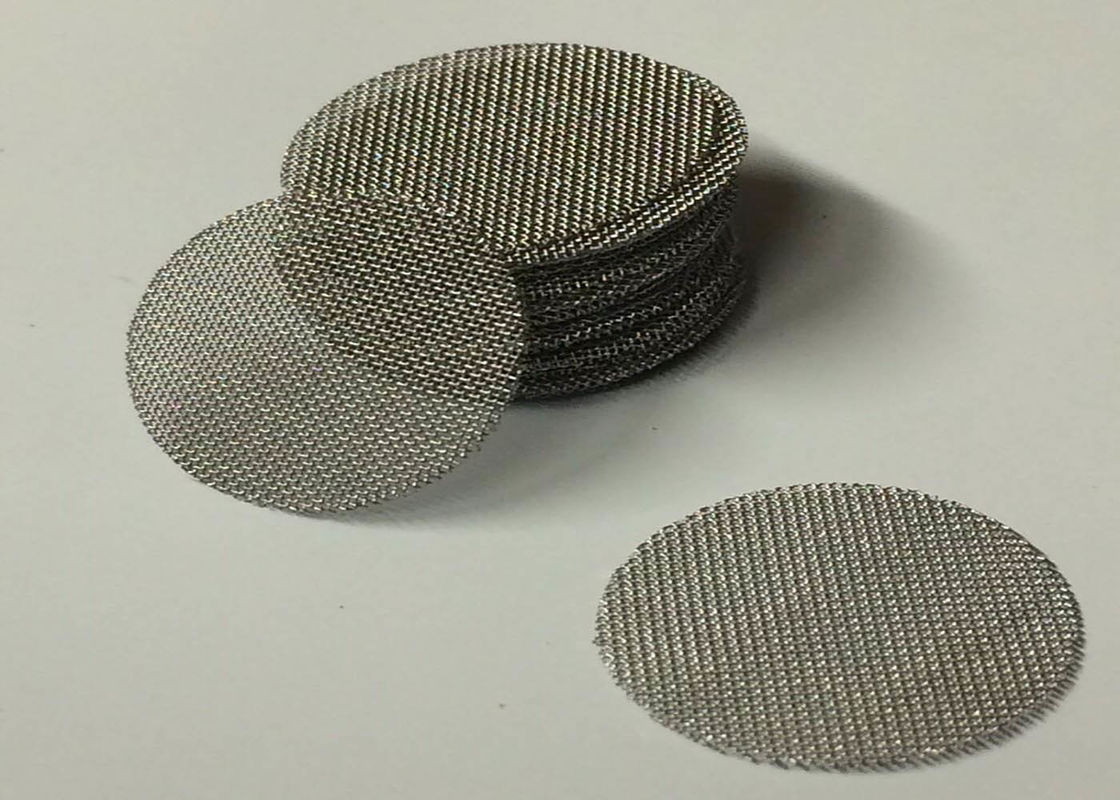 Round 10 Micron Wire Mesh Filter Disc Multiple Shapes For Filter