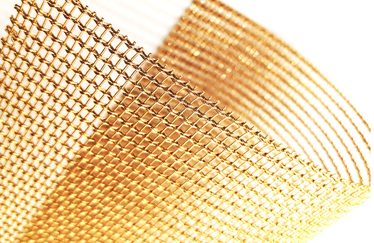 Stainless Steel Copper Mesh Custom Decorative Metal Architectural Wire ...