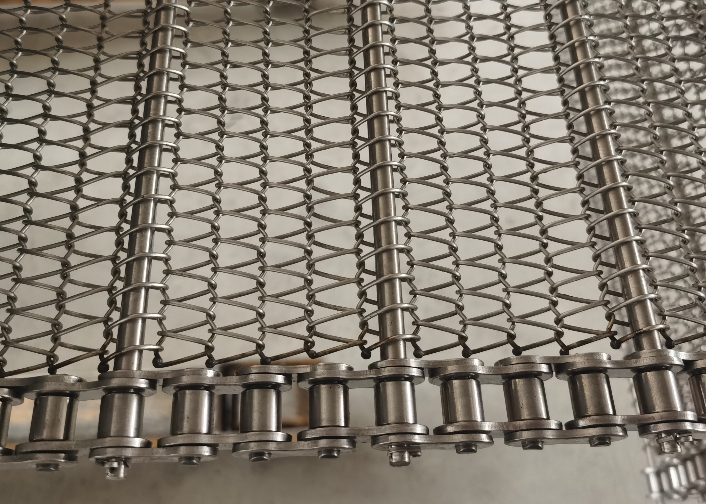 304 316 Stainless Steel Chain Link Spiral Wire Mesh Conveyor Belt Food ...