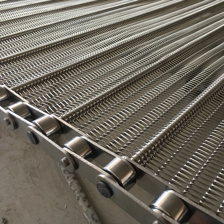 Stainless Steel SS304 Chain Link Spiral Wire Mesh Conveyor Belt For ...