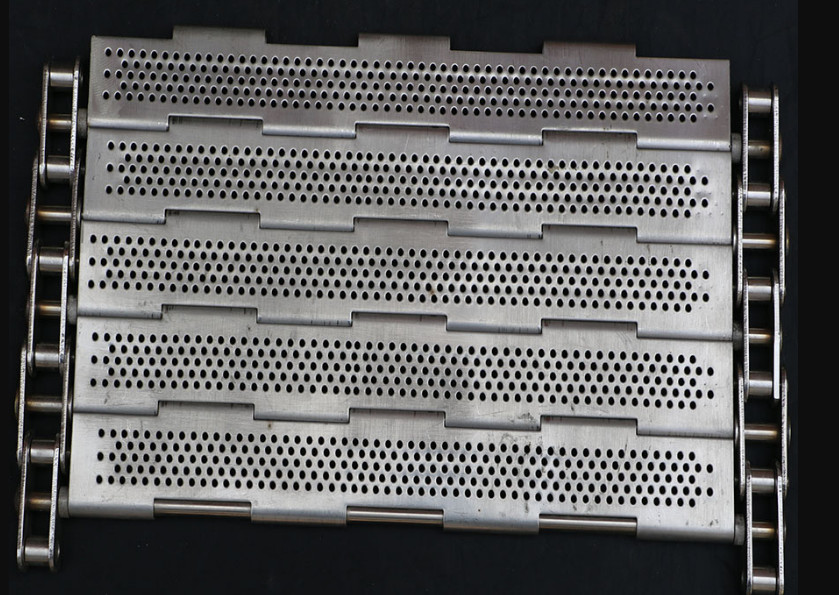 Stainless Steel Perforated Plate Belt , Mesh Conveyor Chain With 2062 ...