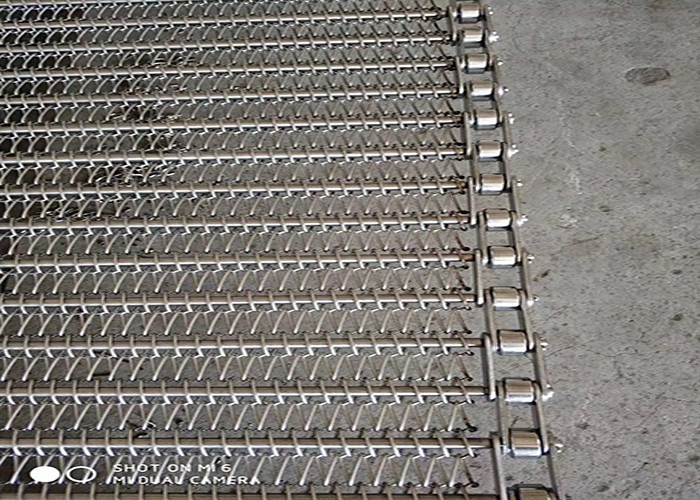 Vegetables Washing Machine AISI304 Food Chain Wire Mesh Belt