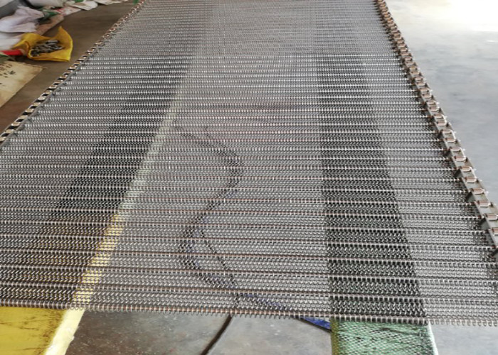 Vegetables Washing And Drying 304 Stainless Steel Chain Mesh Conveyor Belt