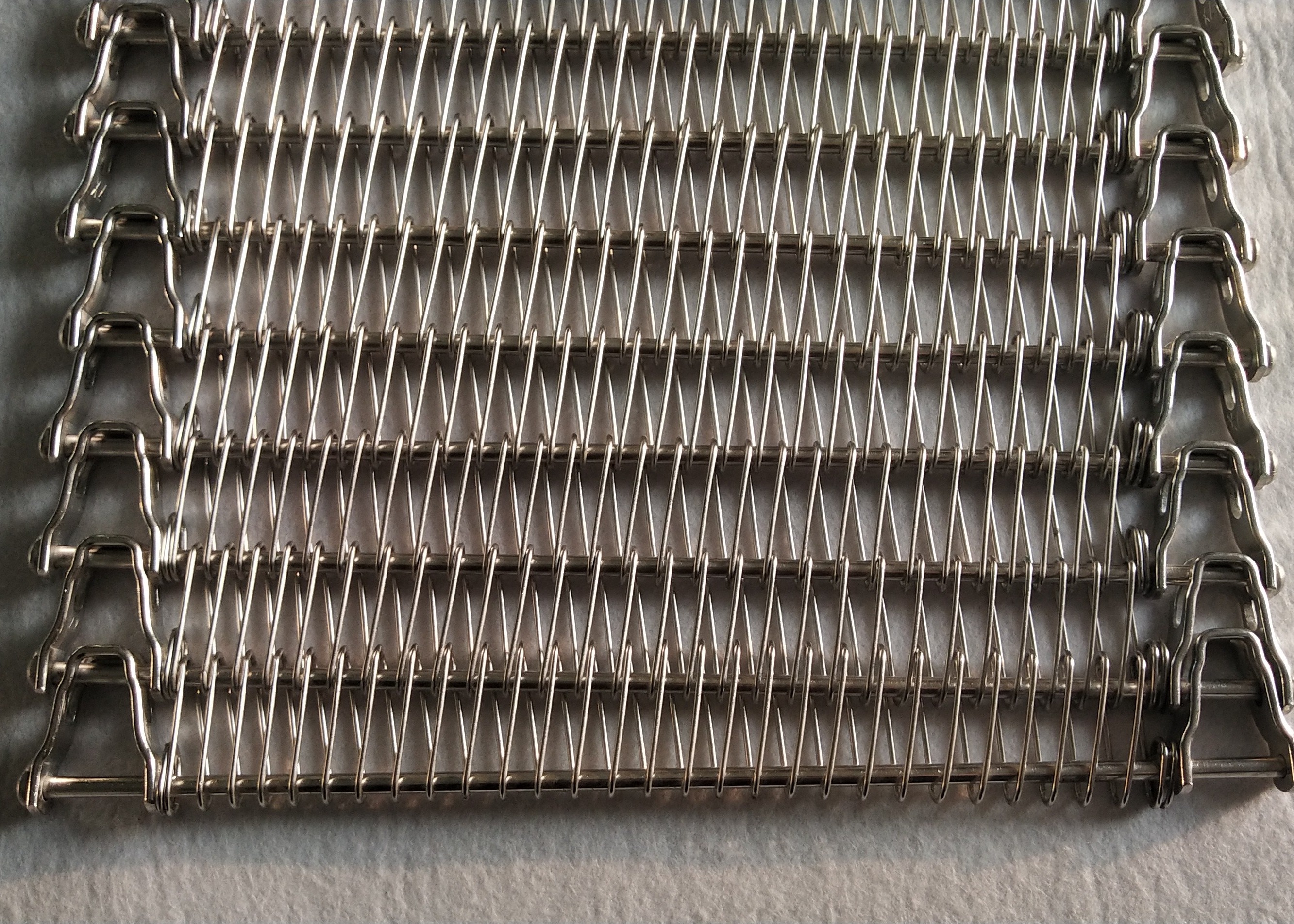 Flat Flex Freezer Ss201 0.8mm Spiral Mesh Belt