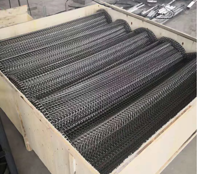 Light Weight Rod Conveyor Belt Alkali Resistant Heavy Load Conveyor 201 SS