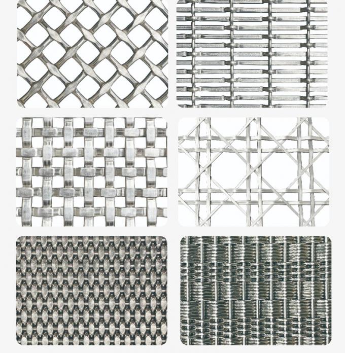 SGS 0.6m-1.5m stainless steel mesh cladding Facades Curtain Wall Metal Mesh