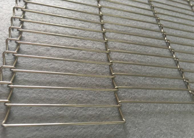 Single Loop Edge Flat Flex Wire Belt , Wire Mesh Conveyor Belts Anti ...